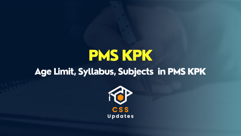 PMS KPK Syllabus Download [PDF] | PMS KPK Subject List